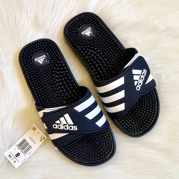 adidas | Shoes | Adidas Navy Adissage Slides | Poshmark